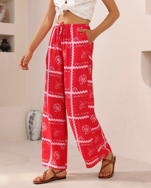 Luca Pants - Red/Pink – SOHL STORE